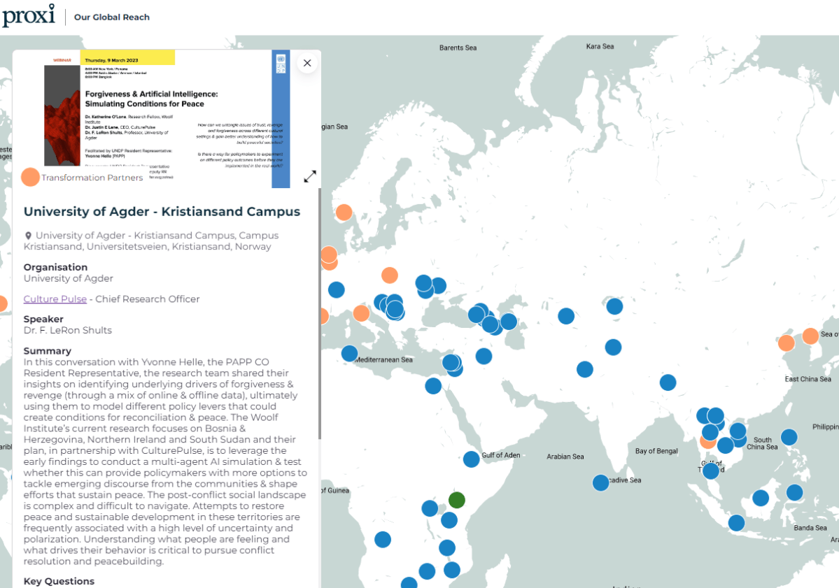 New profile on UNDP Strategic Innovation Unit website – F. LeRon Shults